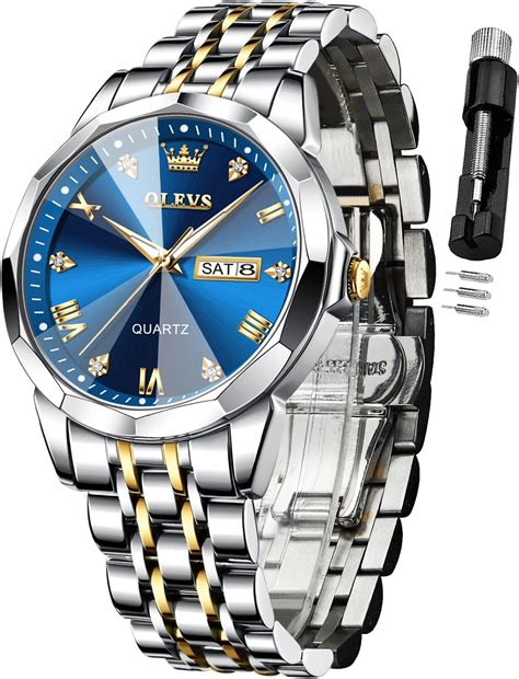 OLEVS Reloj De Pulsera Para Hombre Con Diamantes De Negocios
