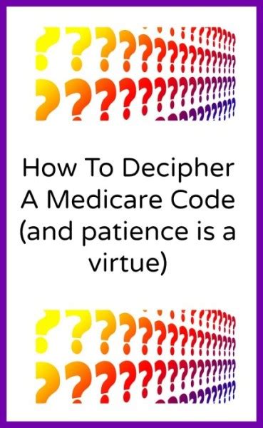Medicare Codes Clarified The Savvy Age