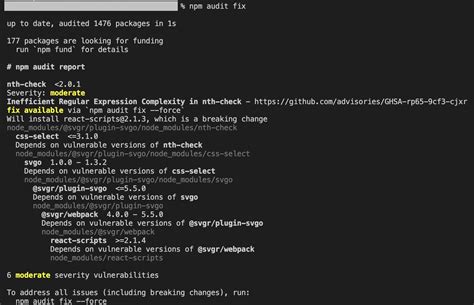 Nodejs Npm Run Build Fail To Compile When Npm Audit Fix I Got This Stack Overflow