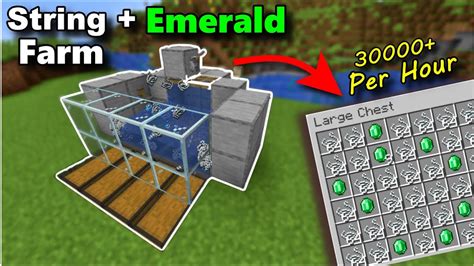 Infinite String Emerald Farm Minecraft 1 21 🕸️💎 Youtube