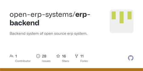 Github Open Erp Systemserp Backend Backend System Of Open Source