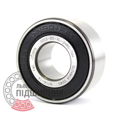 Bearing 3203 BD XL 2HRS TVH FAG Schaeffler Double Row Angular Contact