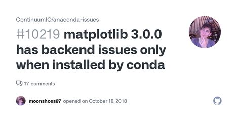 Matplotlib 300 Has Backend Issues Only When Installed By Conda