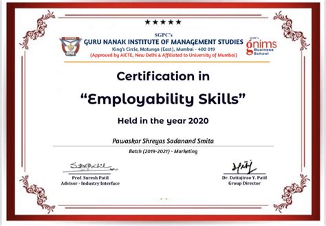 Shreyas Pawaskar On Linkedin Successfully Completed Employablity Skills” Certification From