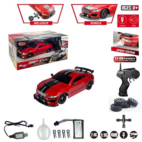 Vardem Uzaktan Kumandalı Full Fonksiyon G Şarjlı x Drift Araba Işıklı ve Buharlı Gt