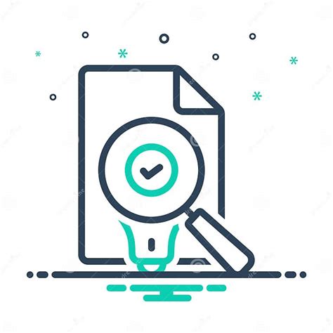 Mix Icon For Clarify Explain And Search Stock Illustration