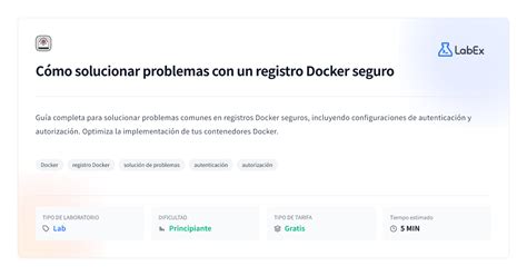 Solución De Problemas De Un Registro Docker Seguro Labex