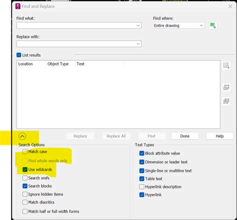 Wildcards In Find And Replace Autodesk Community