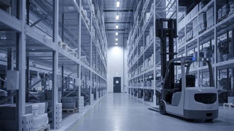 Logistics Management In Efficient Warehousing Industrial Photography Of