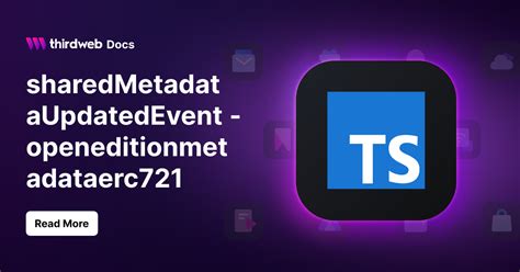 Sharedmetadataupdatedevent Openeditionmetadataerc721 Typescript Sdk