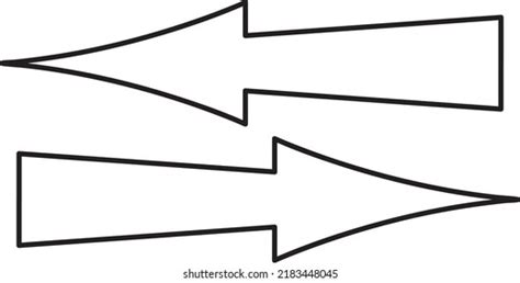Left Right Arrow Icon Illustration On Stock Vector Royalty Free