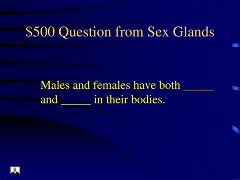 Jeopardy Hormones Glands Sex Glands Endocrine System Heading1 Heading2