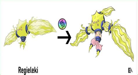 Mega Evolution Of Regieleki Mythical Pokemon Mega Evolution Evolution