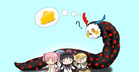 魔法少女まどかマギカ シャルロッテをおもちゃで遊ばせてみた ざわまるのマンガ シャルロッテ Charlotte 巴マミ Pixiv