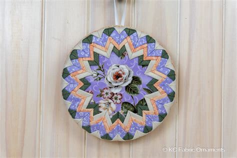 Wall Hanging Prairie Point Fold Design Floral Fabric Wall Decor Etsy