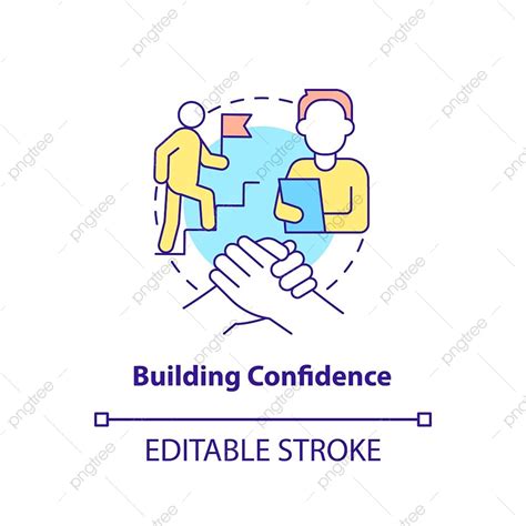 Confidence Vector Art Png Building Confidence Concept Icon Concept