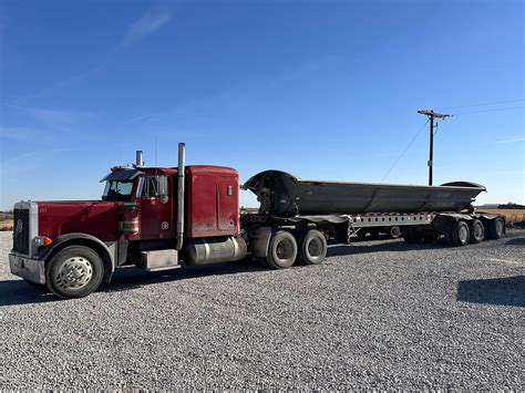 Efficiently Transporting Aggregates The Side Dump Trailer And Semi