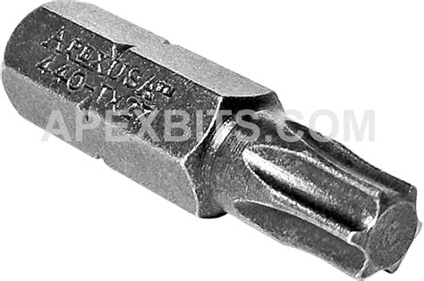 Apex TX X T Torx Insert Bits Hex Drive