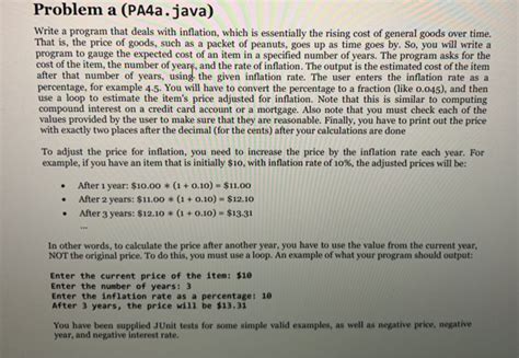 Solved Problem A Pa A Java Write A Program That Deals With Chegg