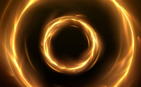 Faites Tourner Des Anneaux De Feu Avec Des Flammes Ardentes Et Des