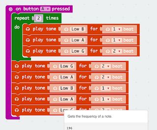 Robots And Physical Computing Micro Bit Hot Cross Buns With Microsofts