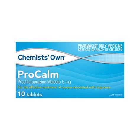 Procalm 5 Mg 10 Tablets S3 Wholelife