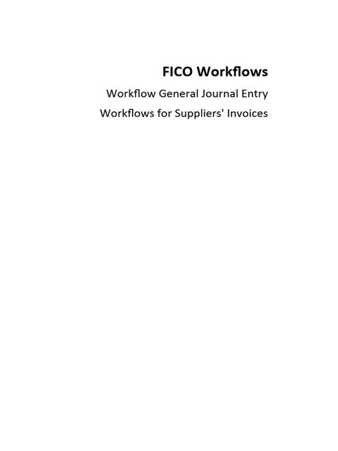 Document For Flexible Workflow In Mpm Pdf Technology And Engineering