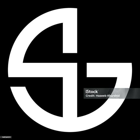 Logo Sg Minimal Ikon Huruf Gs Dengan Latar Belakang Mewah Ide Logo