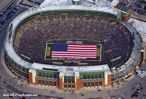 Lambeau Field Aerial Pictures Copyright Joe Oliva