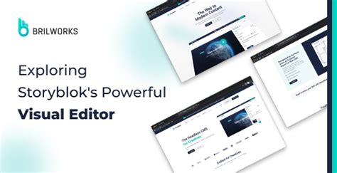 exploring storyblok s powerful visual editor by brilworks software