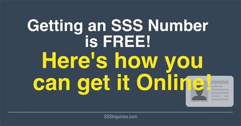 SSS Number Online Application