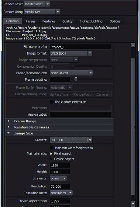 Common Render Settings Download Scientific Diagram