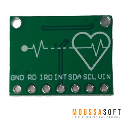 Max30100 Module Capteur Doxymètre à Fréquence Cardiaque Moussasoft