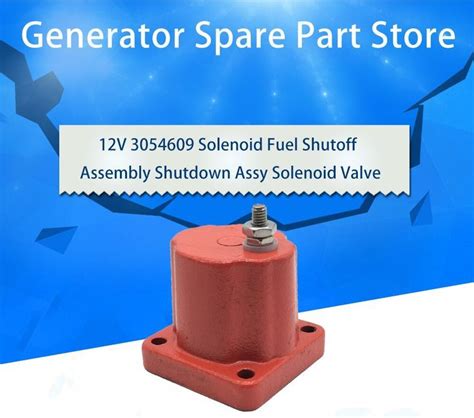 12V 3054609 Solenoid Fuel Shutoff Assembly Shutdown Assy Solenoid Valve
