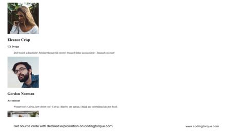 Testimonial Cards Using Html And Css Coding Torque Coding Torque
