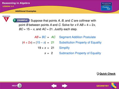 ppt justify each step used to solve 5 x 12 32 x for x