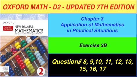 D2 Math Exercise 3b Updated 7th Edition Exercise 3b Question 8 9