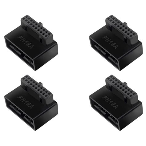 4x Ph19a Usb 3 0 Внутренний разъем Usb3 0 19 20p Разъем 90 градусов Адаптер конвертер для