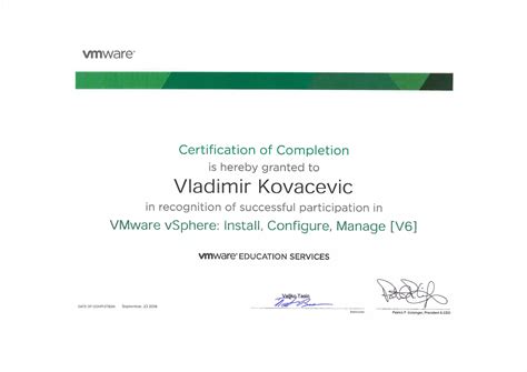Vmware Certification Completion Ppt