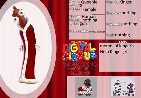 Tadc Template Queenie By Jacopofredbear On Deviantart