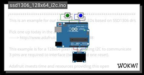 Ssd1306128x64o Wokwi Esp32 Stm32 Arduino Simulator