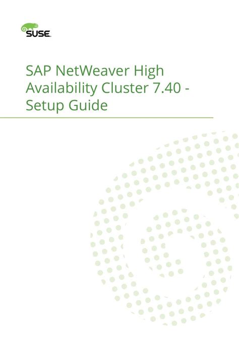 Pdf Sap Netweaver High Availability Cluster 740 Setup Guide · Pdf