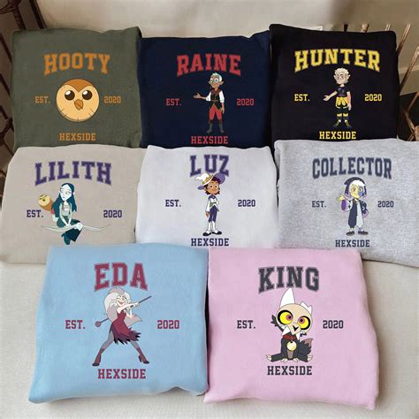 Hexside School Of Magic Shirts The Owl House Characters Shirt Owl House