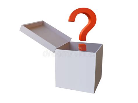 White Box With Question Mark Stock Illustration Illustration Of Package Office