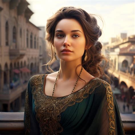 Premium Ai Image Portrait Of A Beautiful Woman