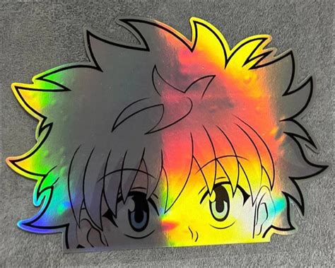 Hunter × Hunter Killua Zoldyck Reflective Laser Vinyl Car Peeker