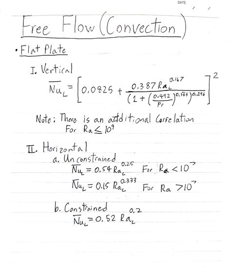 SOLUTION Free Flow Convection Heat And Mass Transfer Engineering Study
