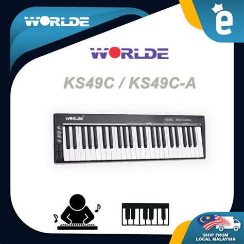 WORLDE KS49C 49 Key USB MIDI Keyboard Controller Built In Sound Source With 6 35mm Pedal Jack