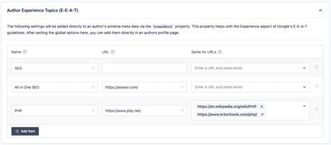 adding author seo e e a t to your site aioseo