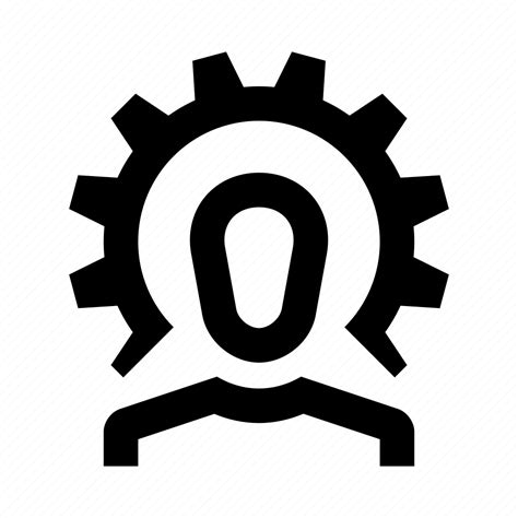 Cogwheels Gear Human Engineer Builder Icon Download On Iconfinder